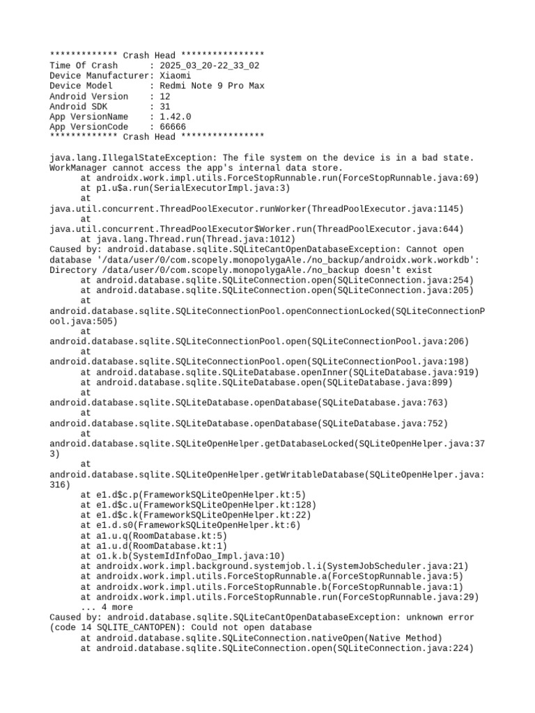 Mod Menu Crash 2025 03 20-22 33 02 | PDF | Java (Programming Language) | Android (Operating System)