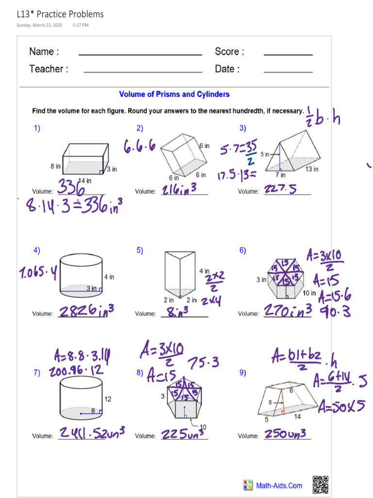 L13 Practice Problems-1 | PDF
