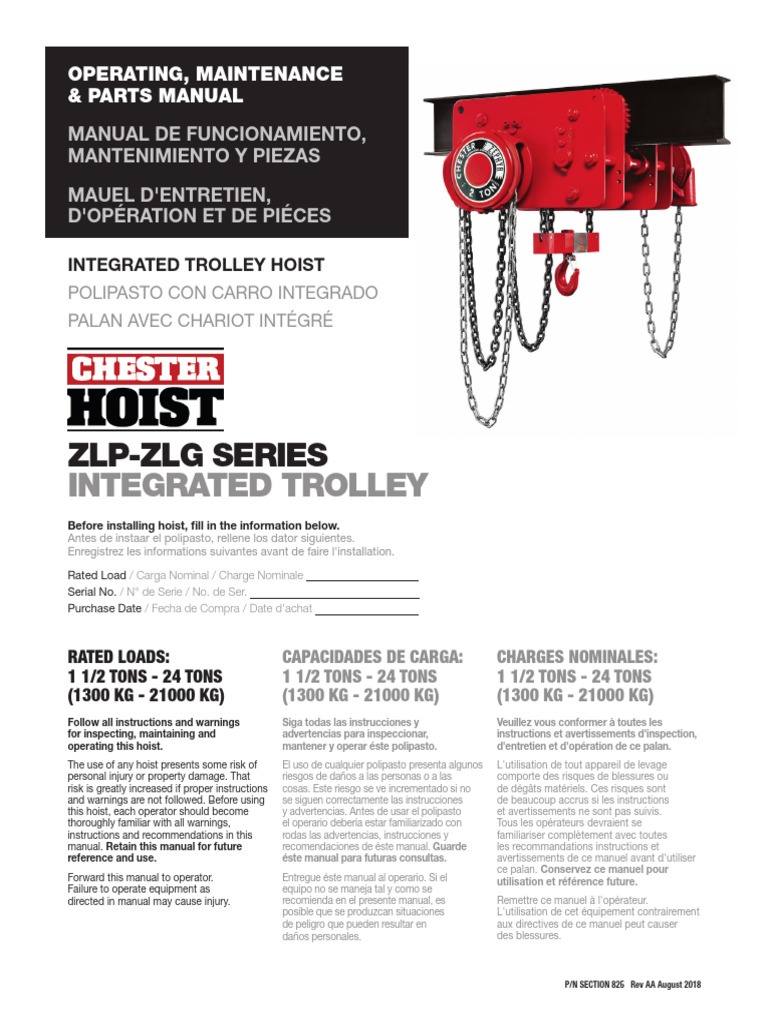 ZLP ZLG Manual Chester | PDF