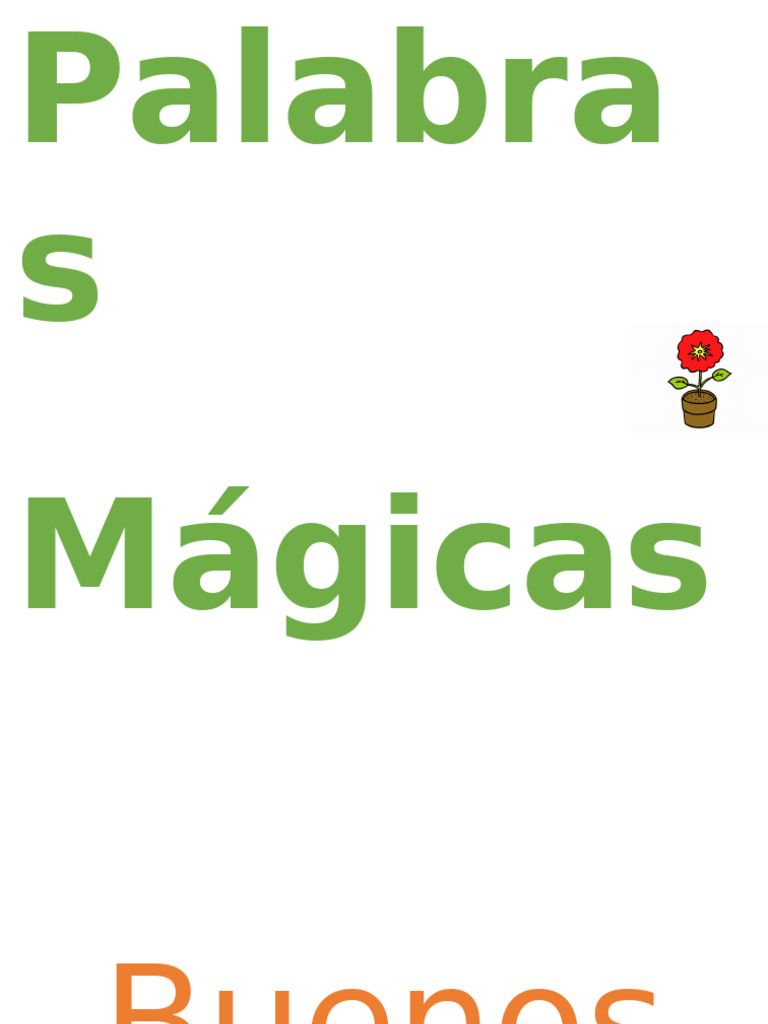 Palabras Mágicas | PDF