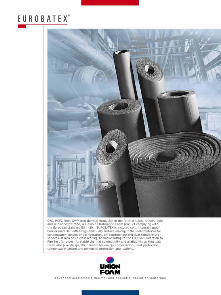 Ficha Tecnica Aislamiento Eurobatex | PDF | Chlorofluorocarbon ...