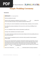 ULC Civil Wedding Script | PDF | Wedding | Marriage