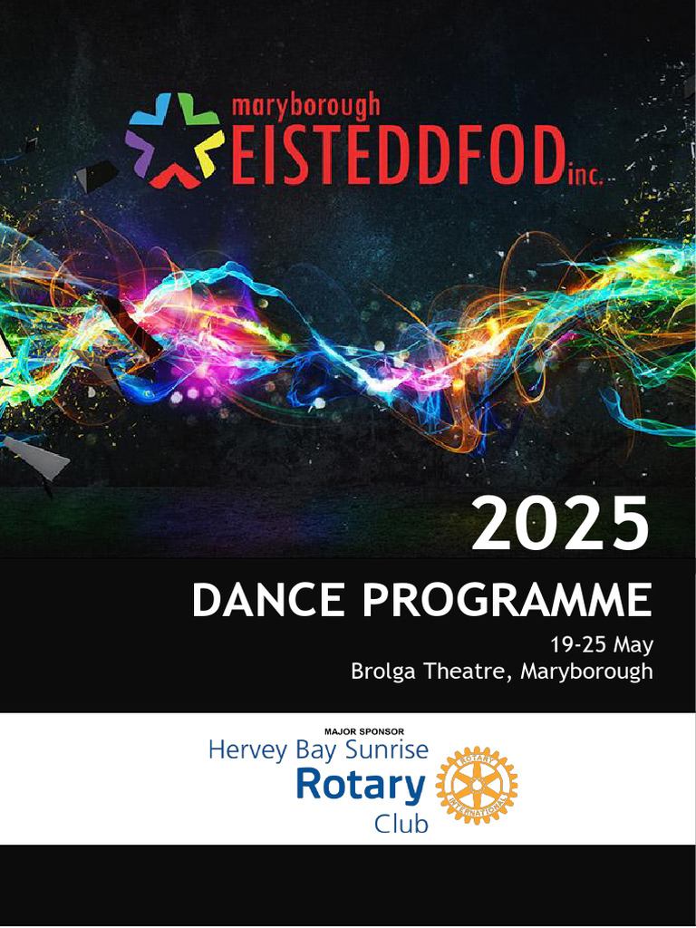 Dance Program 2025 Maryborough Eisteddfod | PDF | Dances | Concert Dance