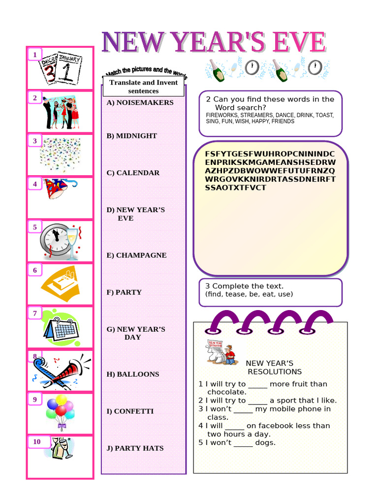 g4 New-Year-Fun-Activities-Games-Wordsearches - 64125 | PDF