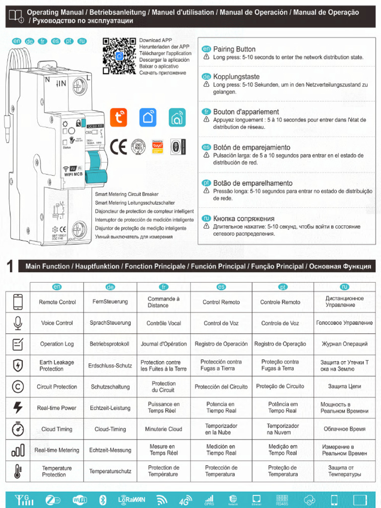 TOQCB2 Smart Circuit Breaker Tuya Version User Manual | PDF