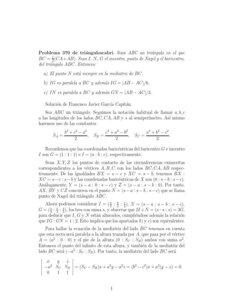 Sol 370 Garcap | PDF | Triángulo | Euclides