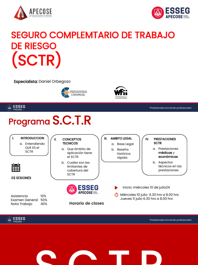 2546presentación SSLL - SCTR | PDF | Salario | Pensión