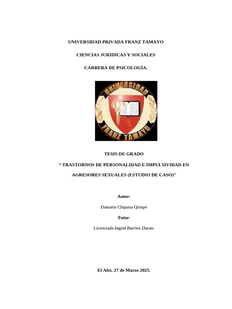 Dami | PDF | Delincuente sexual | Psicopatía