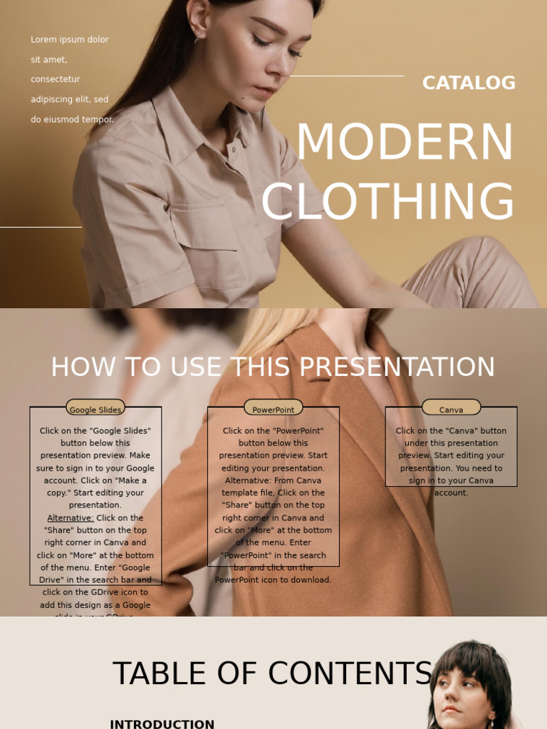 Minimal Modern Classic Clothing Catalog | PDF | Computing | Software