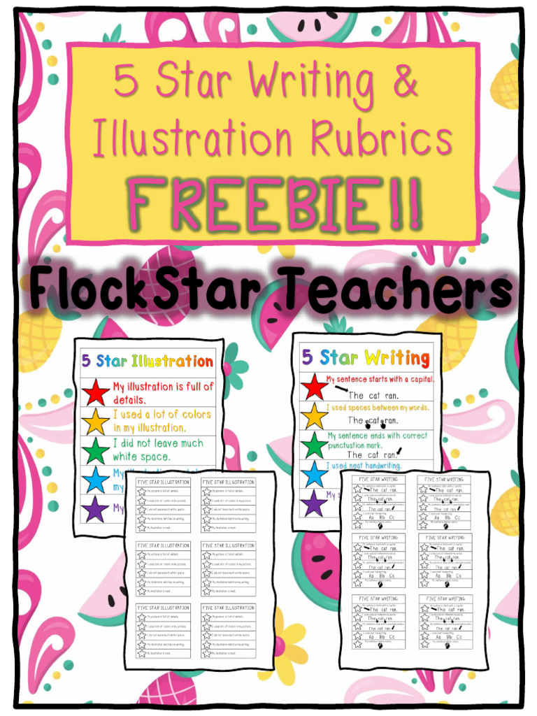 5 Star Writing & Illustration Rubrics: Freebie!! | PDF | Classroom