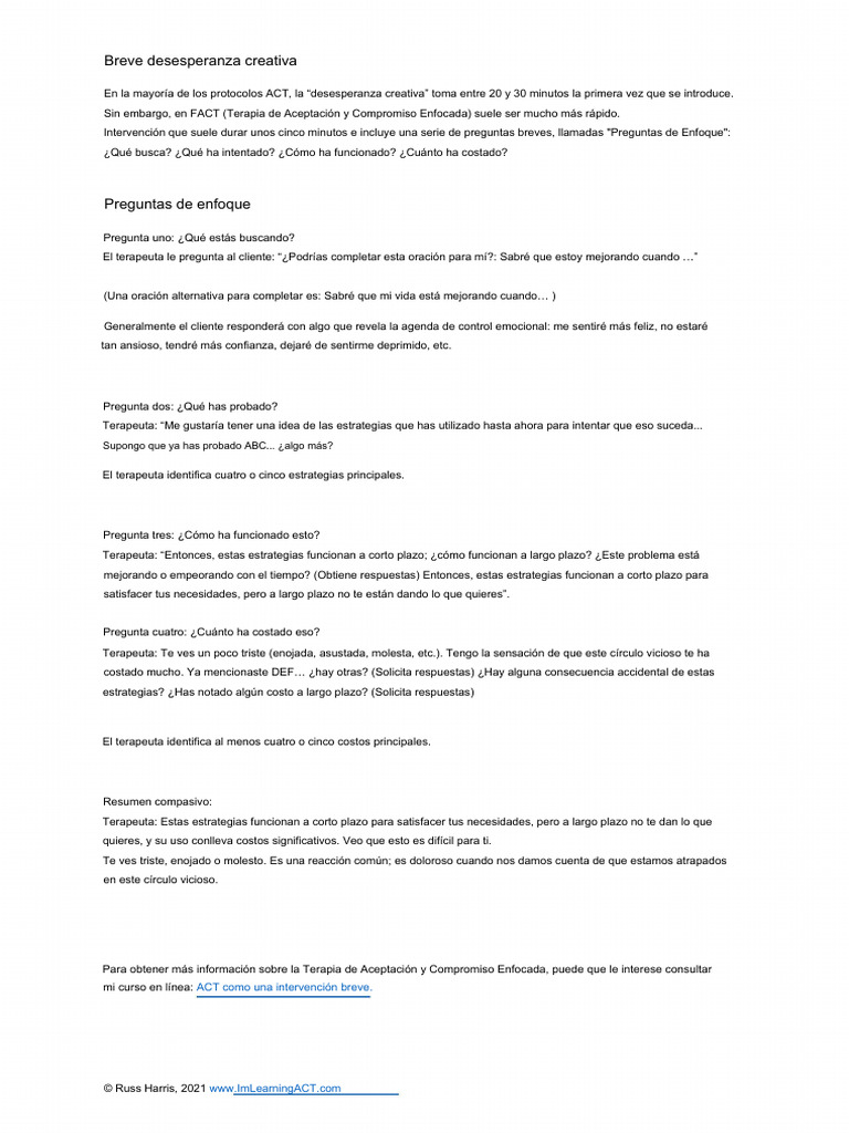 Brief Creative Hopelessness | PDF | Sicología