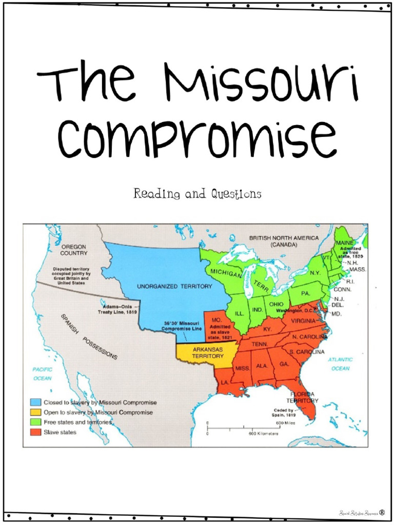 The Missouri Compromise With Google Slides | PDF