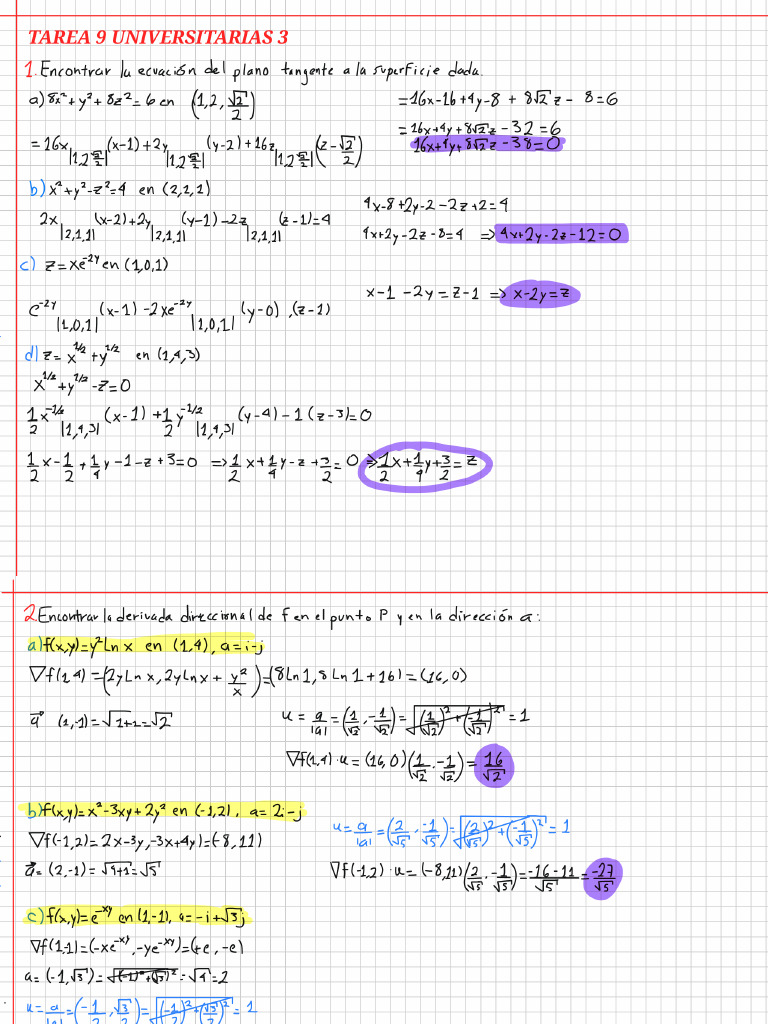 Tarea 9 Mate 3 | PDF