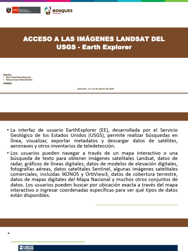 Acceso A Los Datos LANDSAT - USGS | PDF