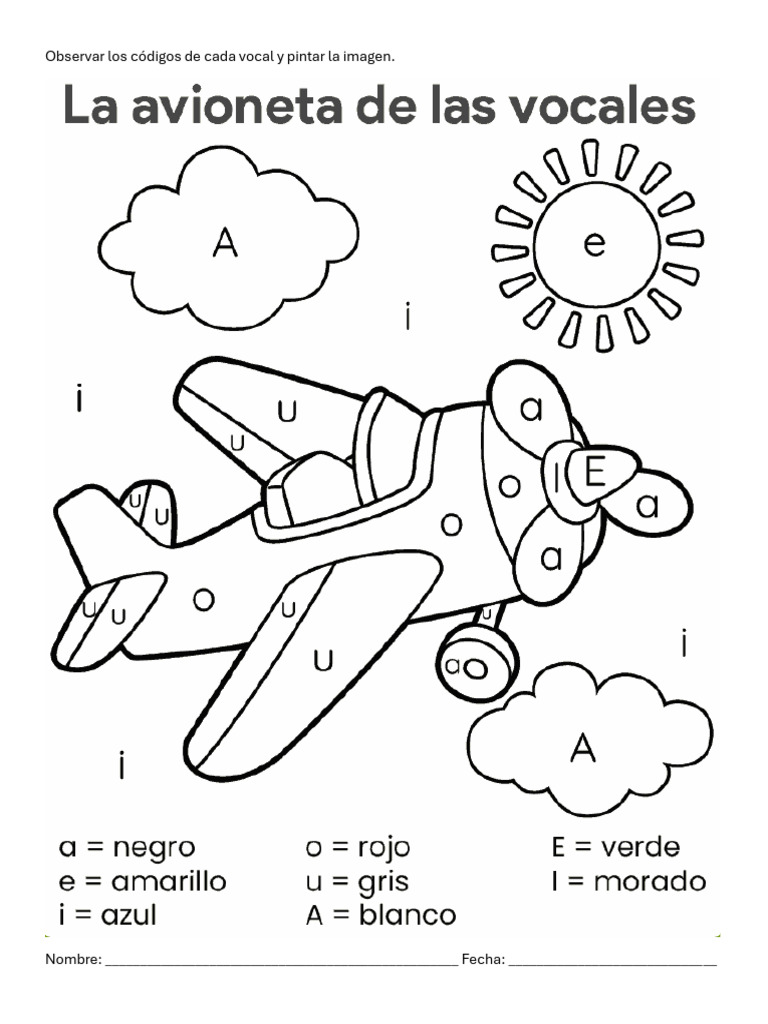 Avioneta de Las Vocales | PDF