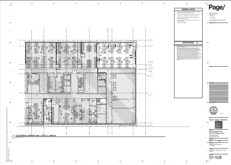 EP-102B - ELECTRICAL POWER PLAN - LEVEL 2 - AREA B - Base | PDF | Manufactured Goods | Components