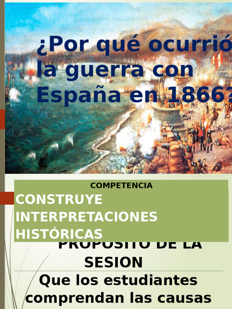DIAPO LA GUERRA CON ESPAÑA 1866 | PDF | Perú | América del Sur
