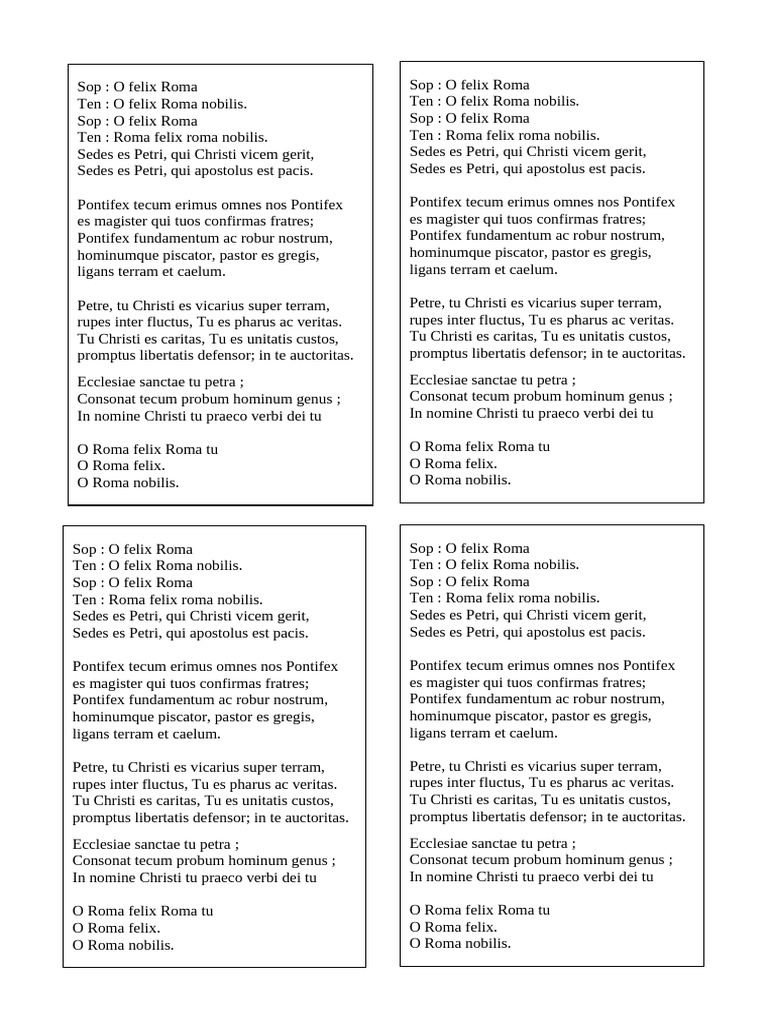 Parole Hymne Vatican | PDF