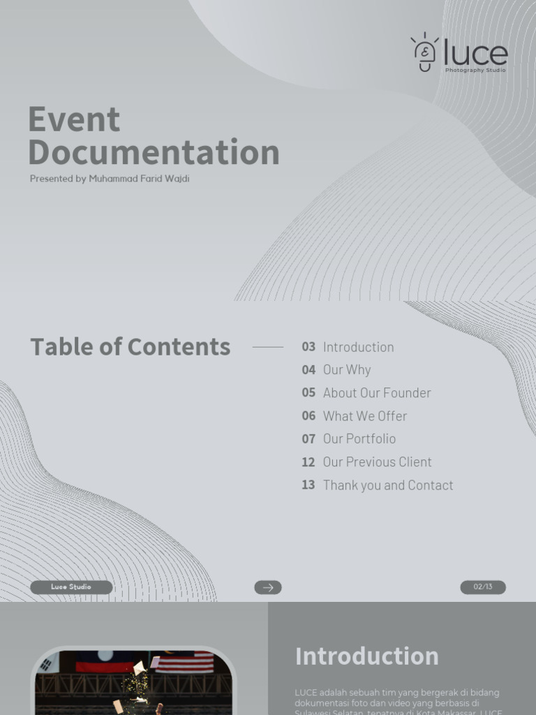 Company Profile and Portfolio Luce Studio | PDF