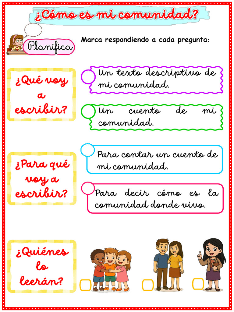 Cuento y descripción de mi comunidad | PDF