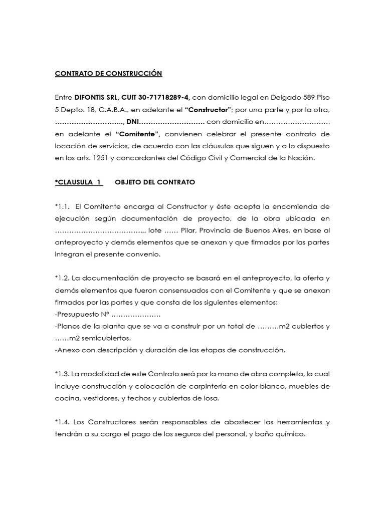 Contrato Nico | PDF