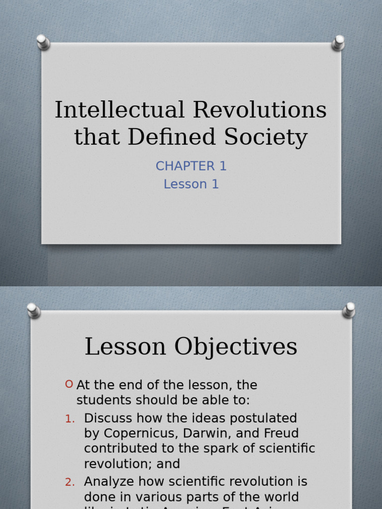 C1 L1 Intellectual Revolutions That Defined Society | PDF | Nicolaus ...