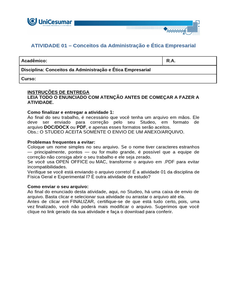 Atividade 1 | PDF | Empresa Startup | Microempresas e Empreendedores