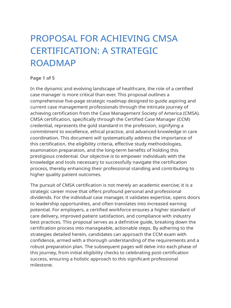 CMSA Certification: A Strategic Guide | PDF | Credential | Knowledge
