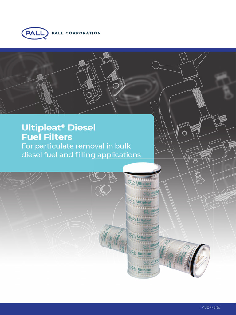 Ultipleat Diesel Fuel Filters Datasheet | PDF | Filtration | Diesel Fuel