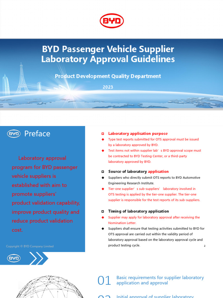 Guidelines For Laboratory Approval of Passenger Vehicle Suppliers | PDF | Verification And ...