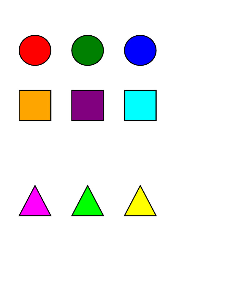 Figuras Geometricas A4 Colores | PDF