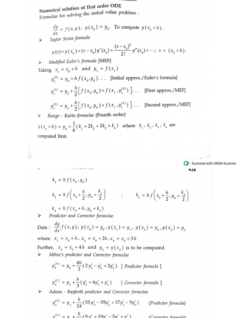 Module 5 Formulae | PDF