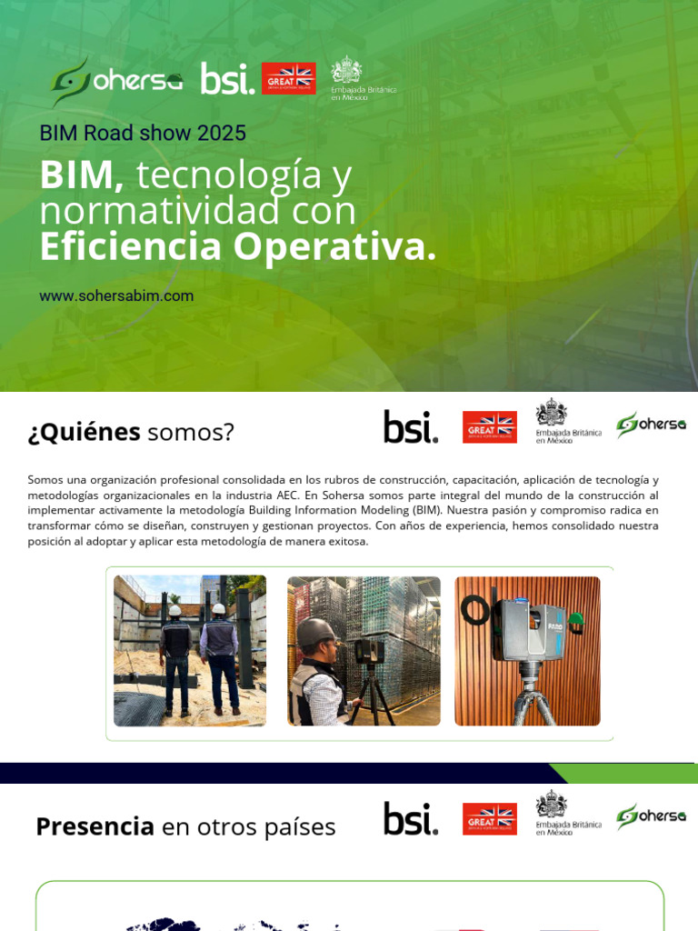 BSI BIM ROADSHOW Sohersa Compressed 1 | PDF | Computación en la nube ...