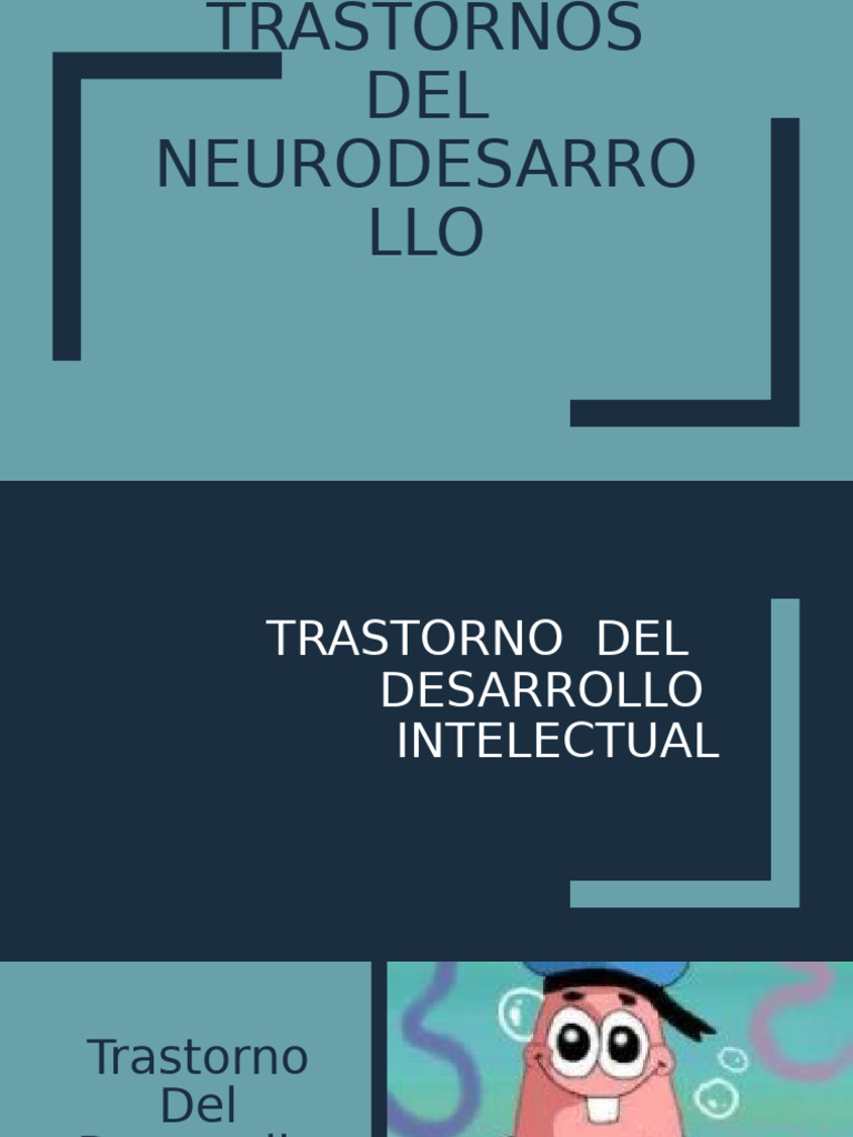 Trastornos Del Neurodesarrollo | PDF | Desorden hiperactivo y deficit de atencion | Autismo