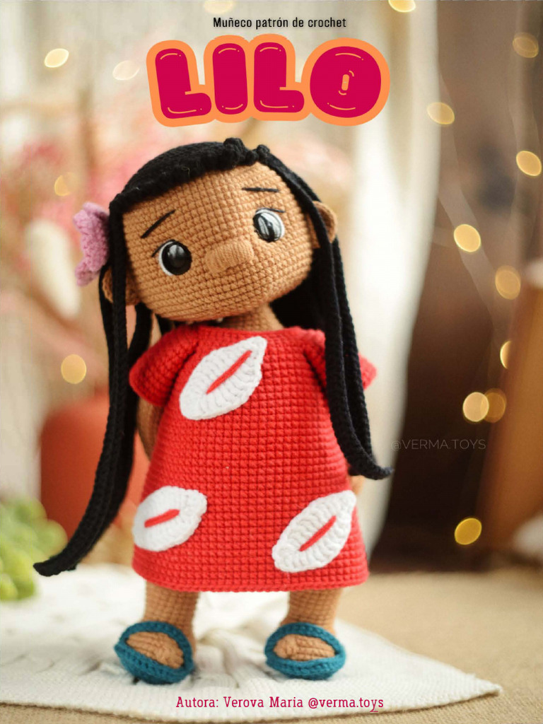 Muñeca Lilo-Verma Toys - Pdf-Esp | PDF | Amigurumi | Costura