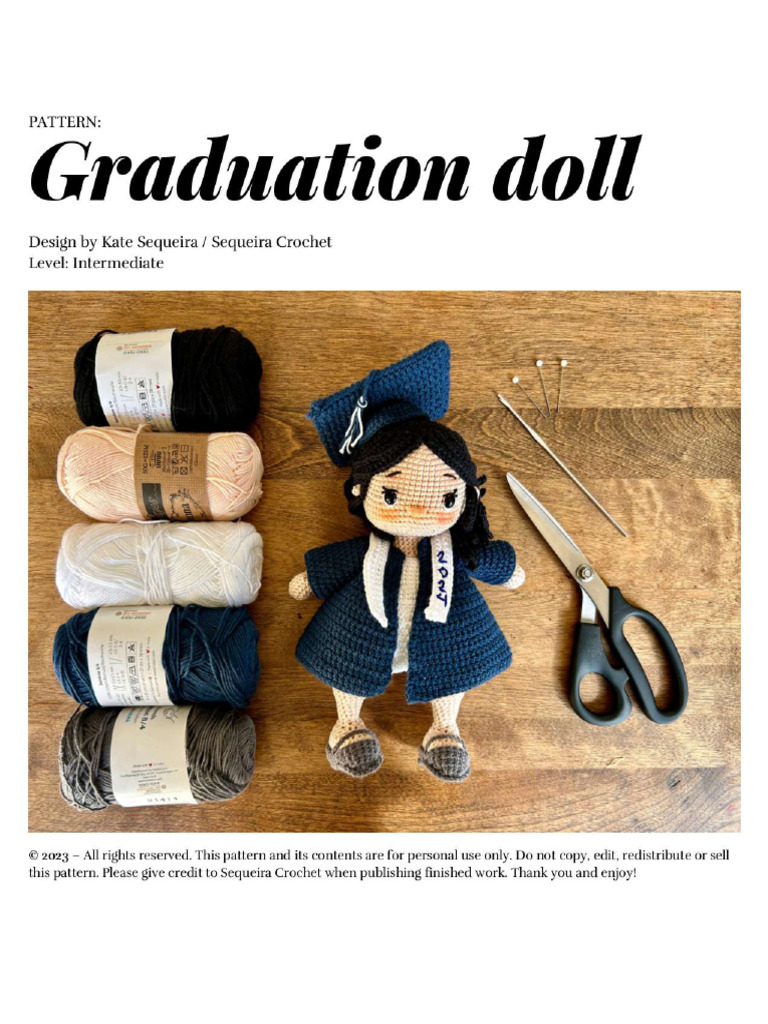 Muñeca Graduada-Graddoll-Kate Sequeira - Pdf-Ing | PDF