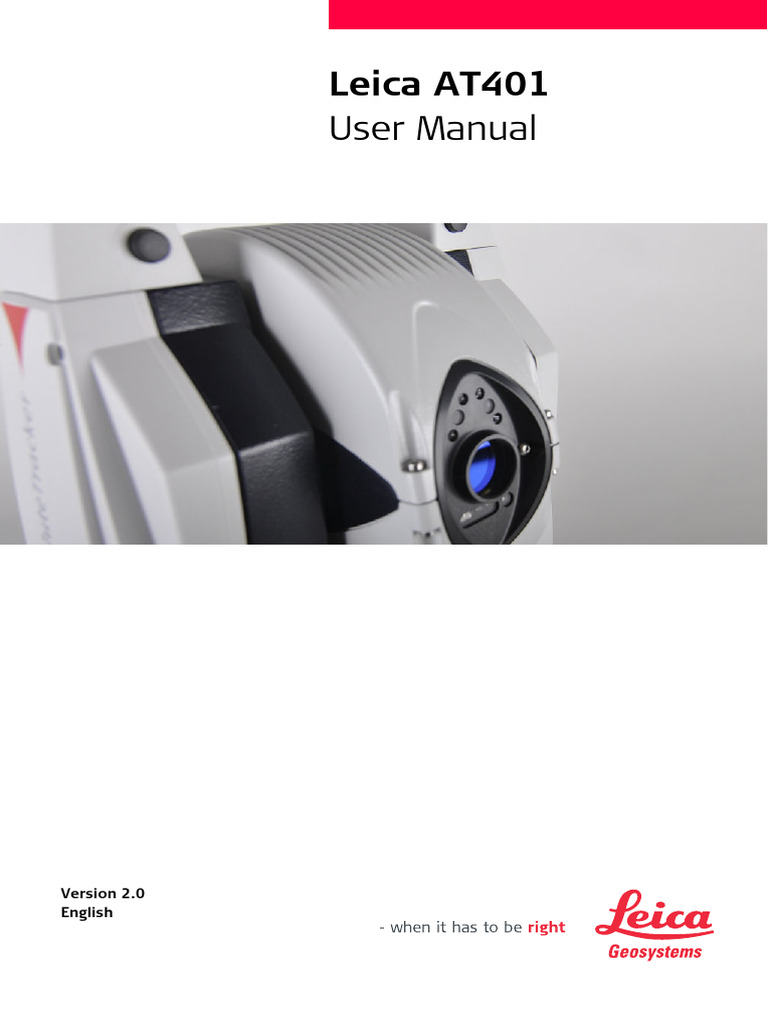 Leica AT401 User Manual Overview | PDF