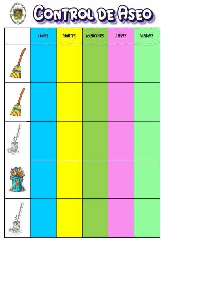 Control de Aseo Personalizado | PDF