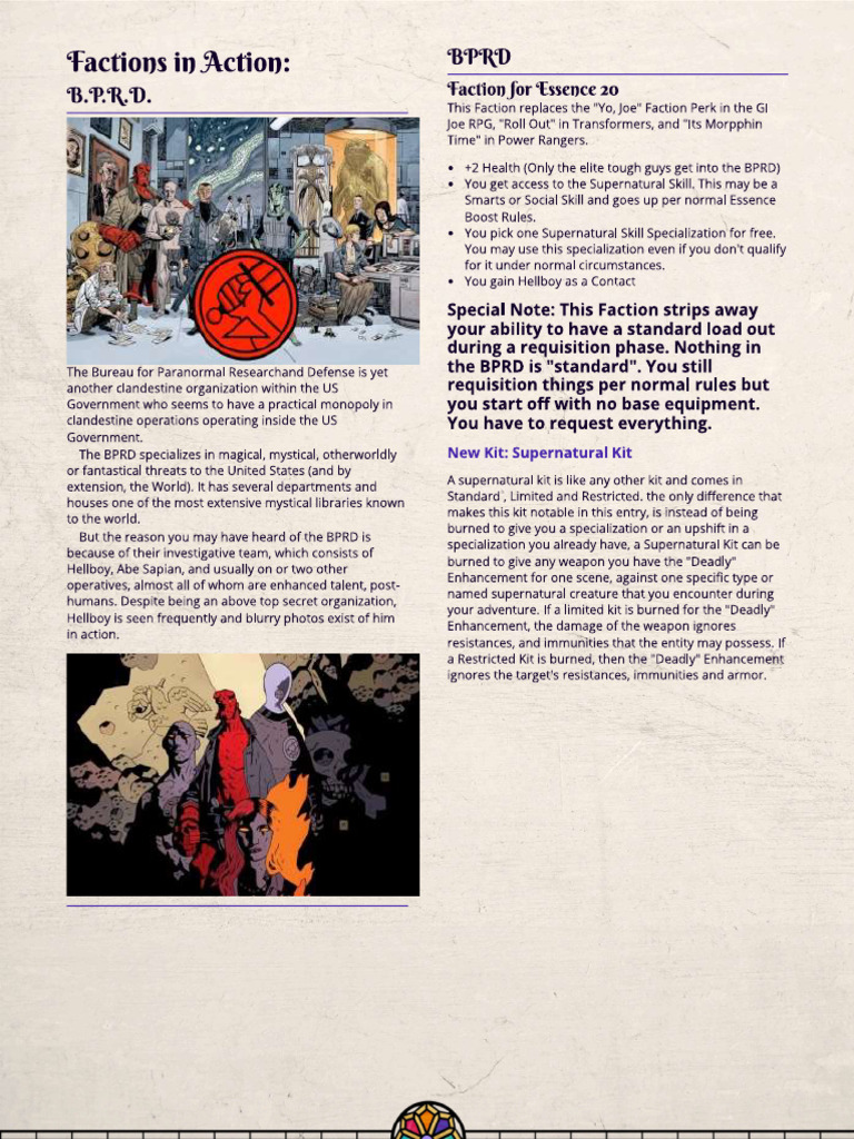 Hellboy and The BPRD | PDF