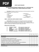 APA 7th Edition Guidelines for a Survey Questionnaire 1 | PDF ...