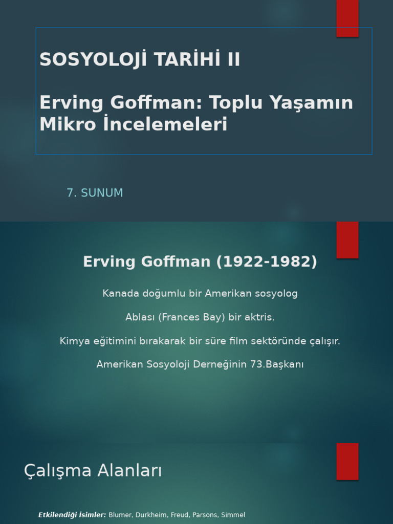 Erving Goffman | PDF