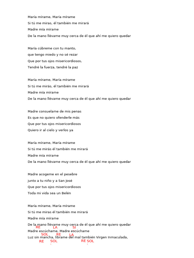 Canción 2 | PDF | María, madre de Jesús