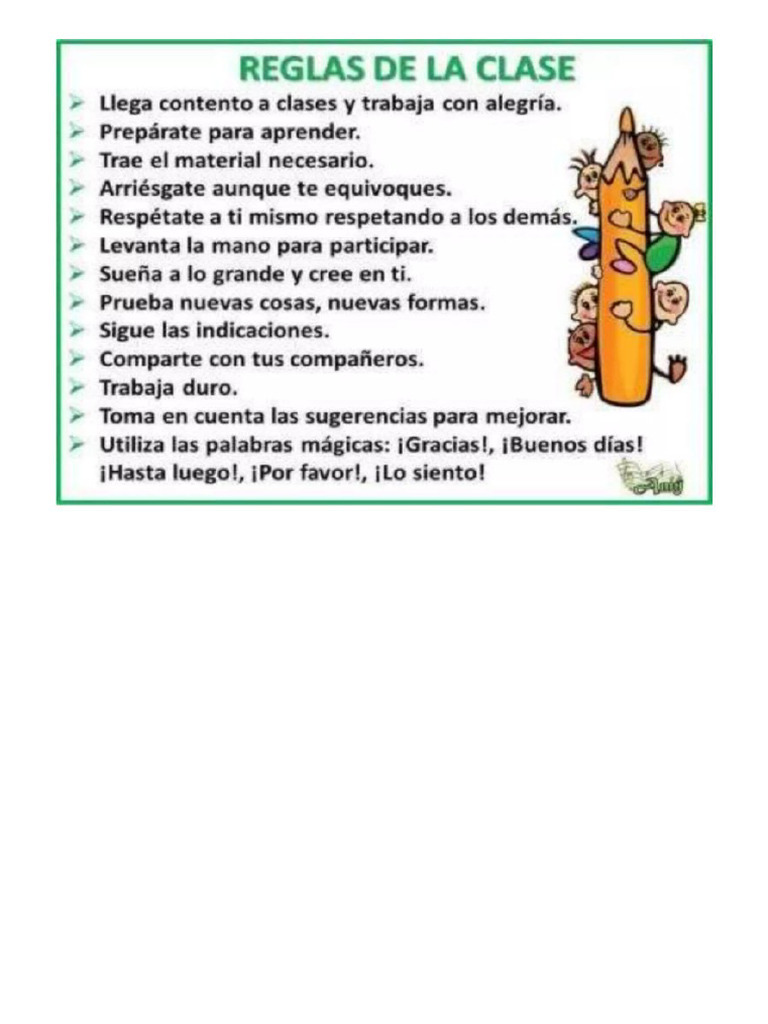 Reglas de Clase | PDF