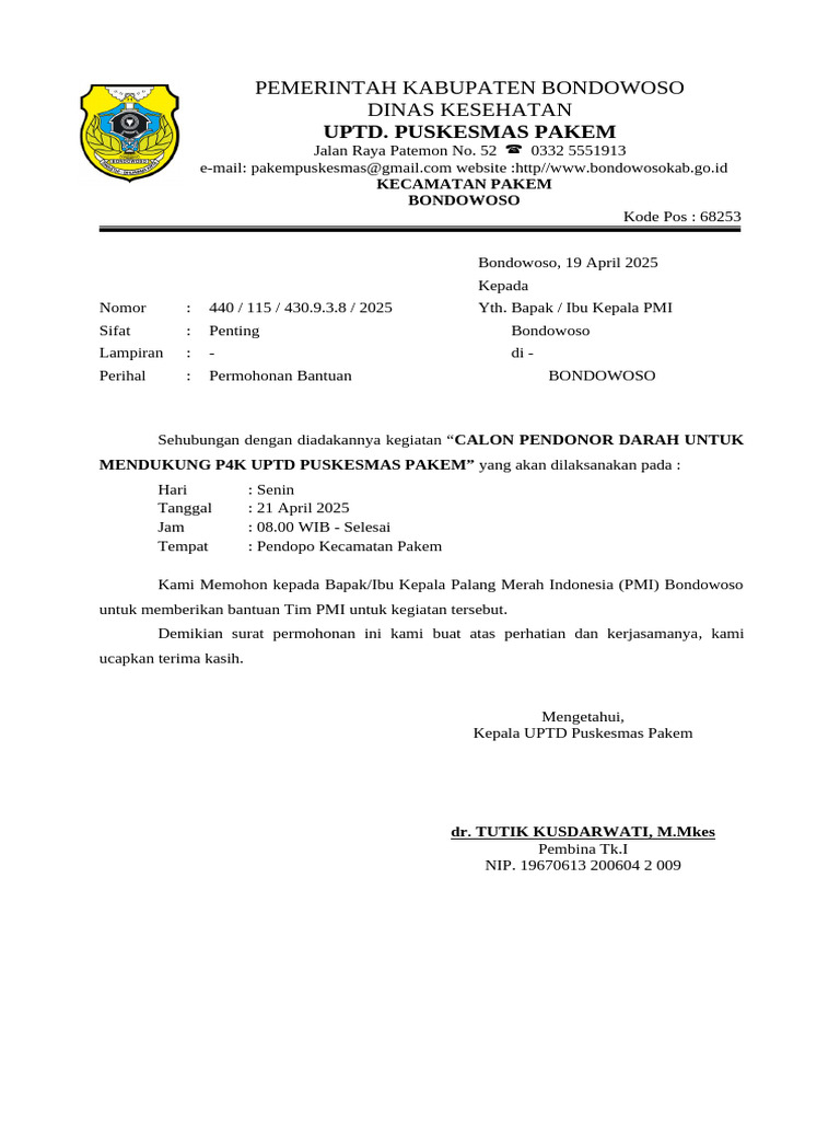 Permohonan PMI | PDF