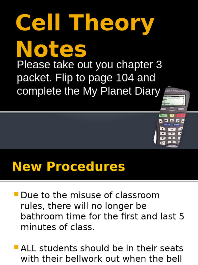 Cell Theory Notes | PDF