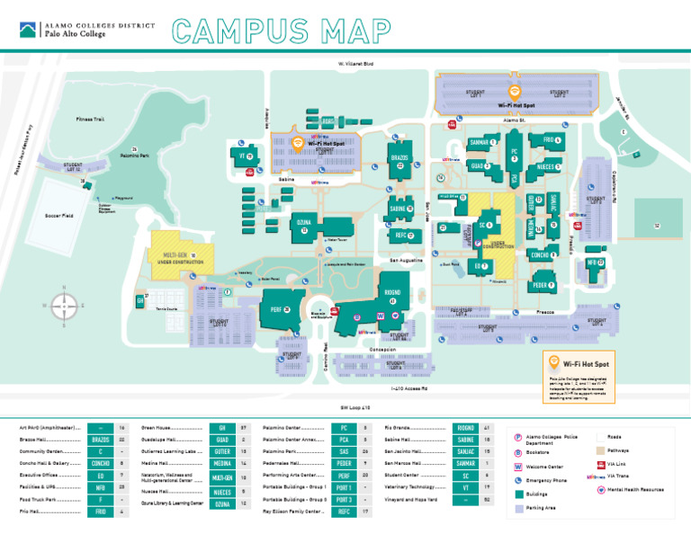Palo Alto College Campus Map | PDF