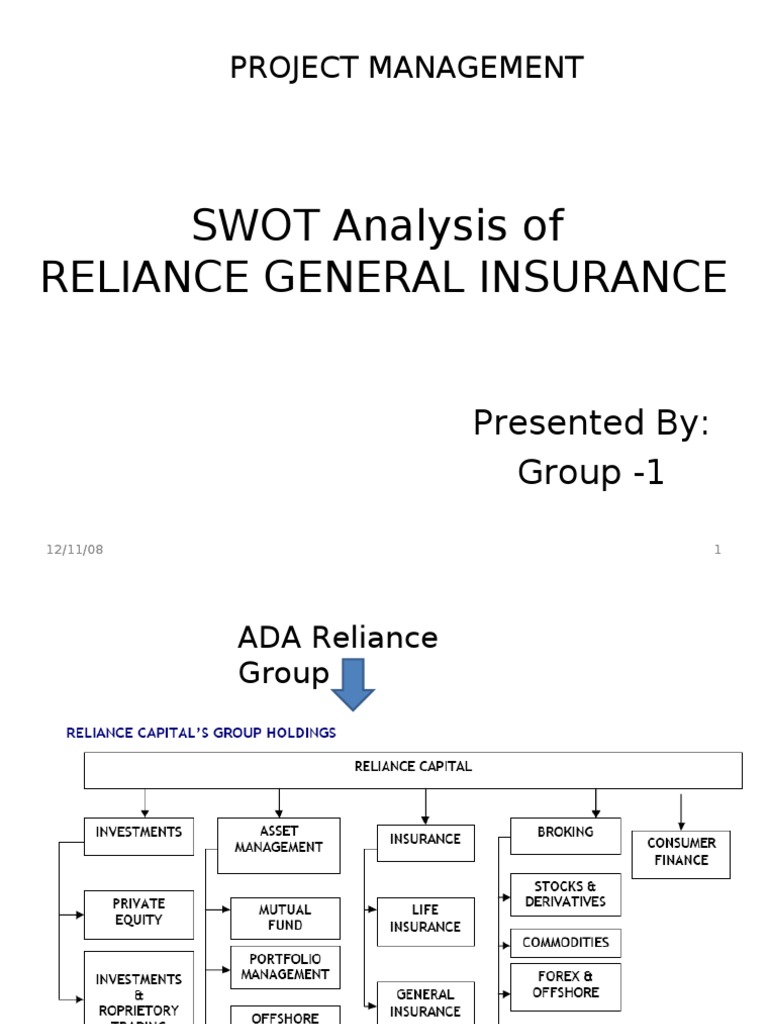 Reliance Industries SWOT Analysis | PDF | Dividend | Insurance