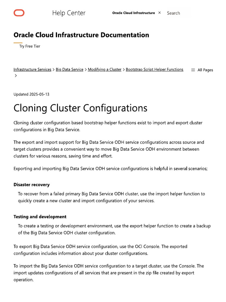 Cloning Cluster Configurations | PDF