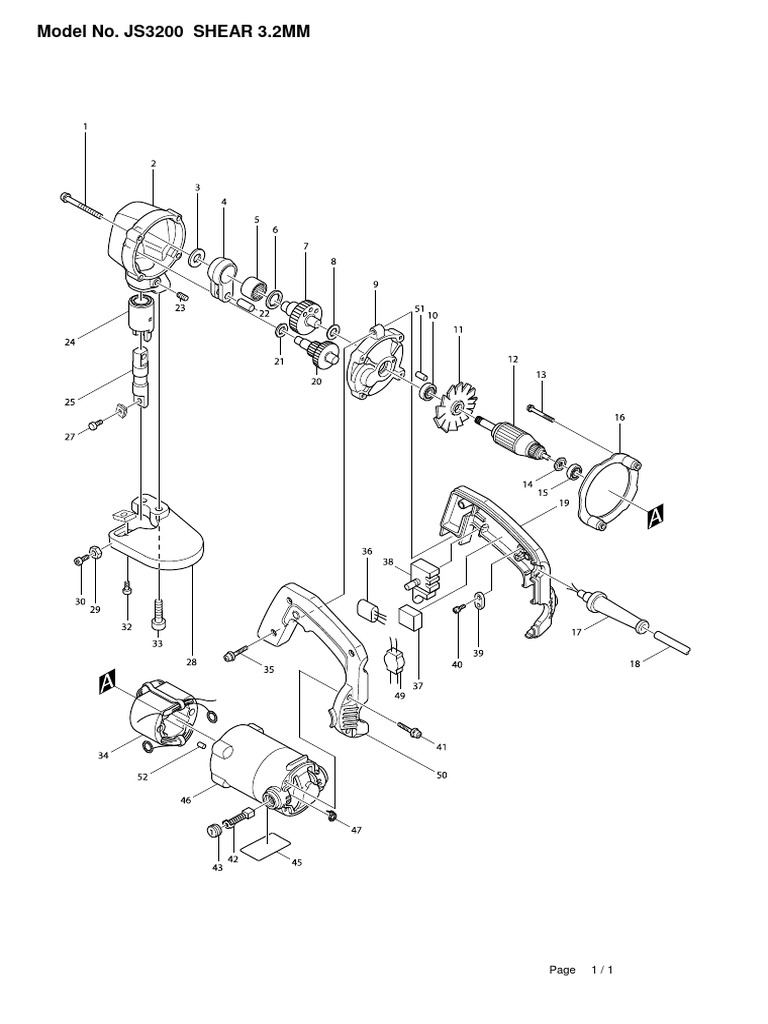 JS3200 Shear Parts List and Order Guide | PDF | Screw | Manufactured Goods