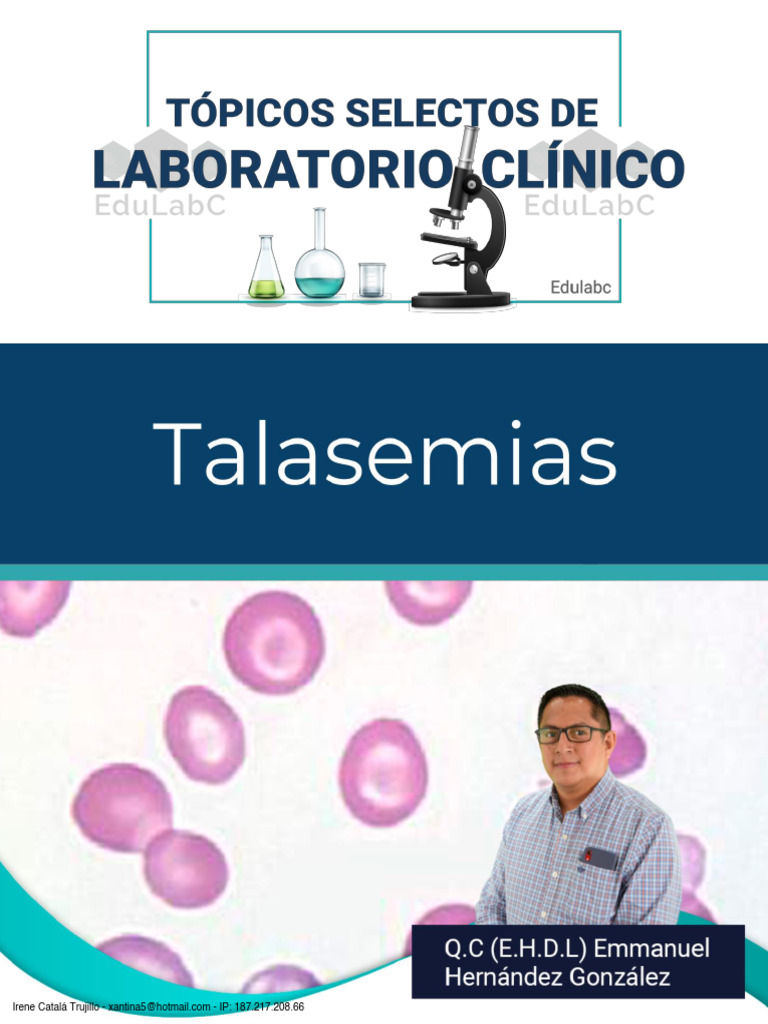 1 Talasemias | PDF | Glóbulo rojo | Anemia